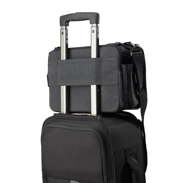 Tenba Cooper 13 DSLR Camera Bag - Grey Canvas / Black Leather, 180,00
